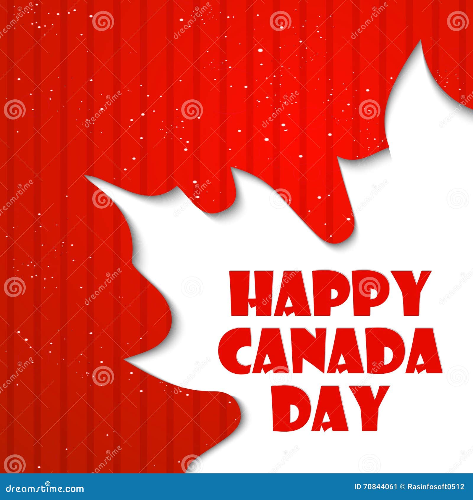 Happy Canada Day stock illustration. Illustration of holiday - 70844061