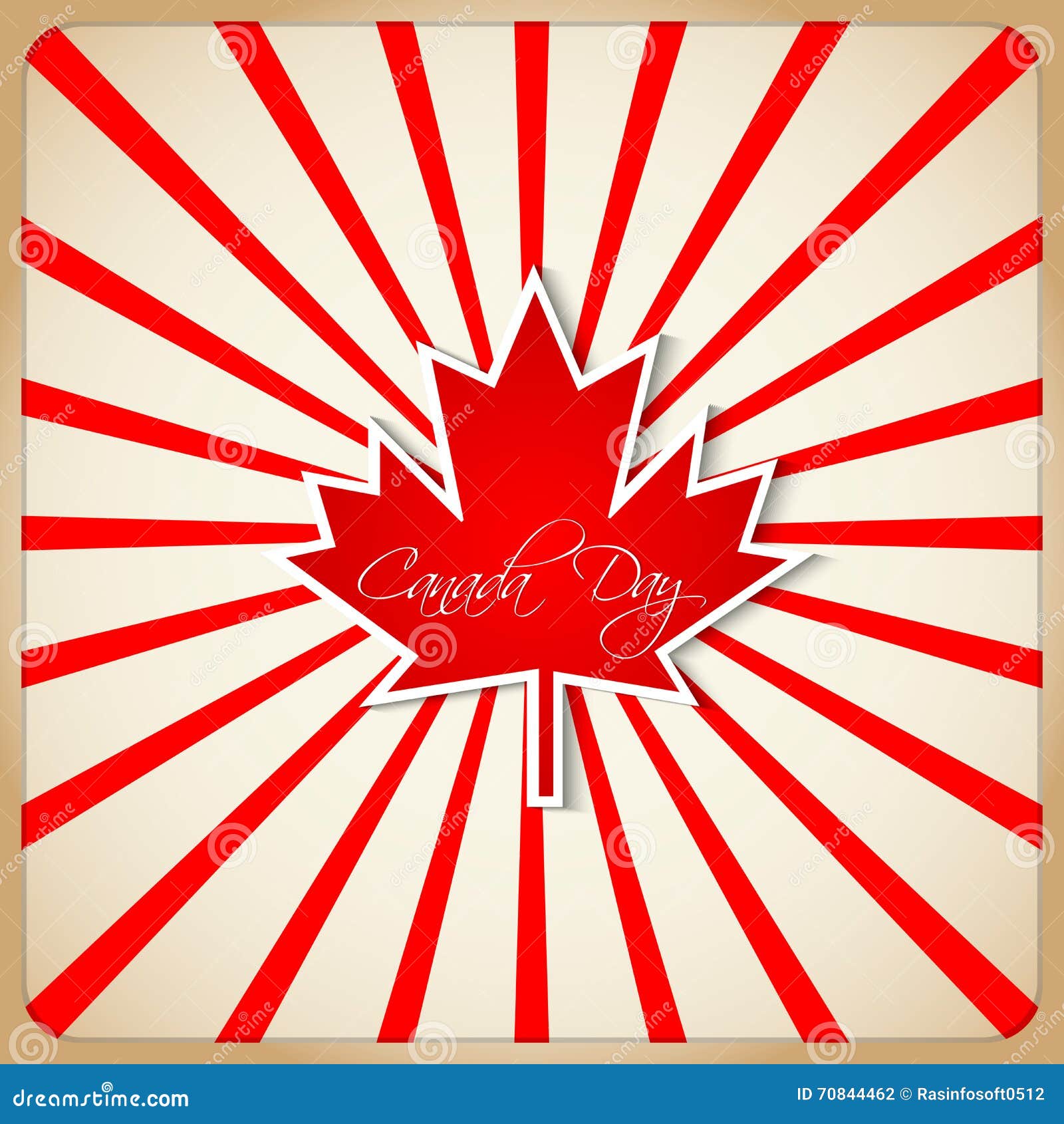 Happy Canada Day stock illustration. Illustration of nation - 70844462