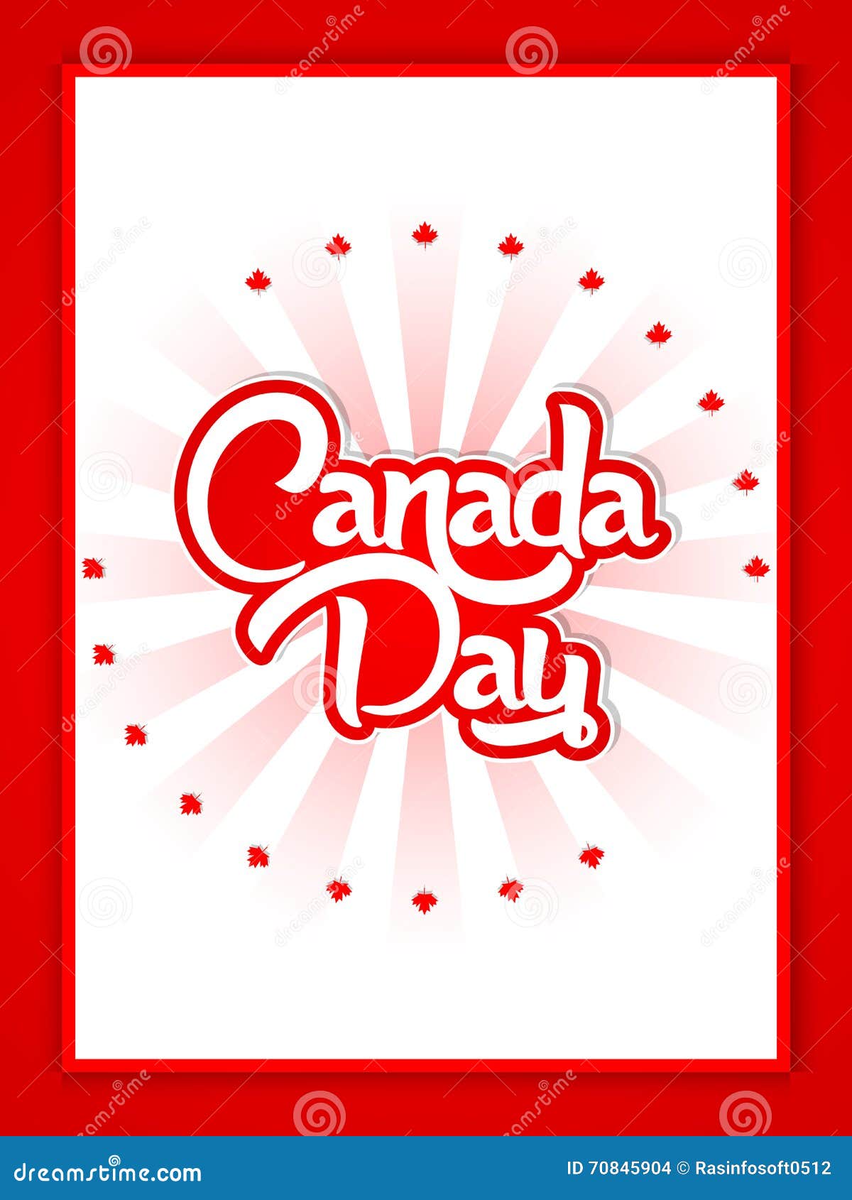 Happy Canada Day stock illustration. Illustration of english - 70845904