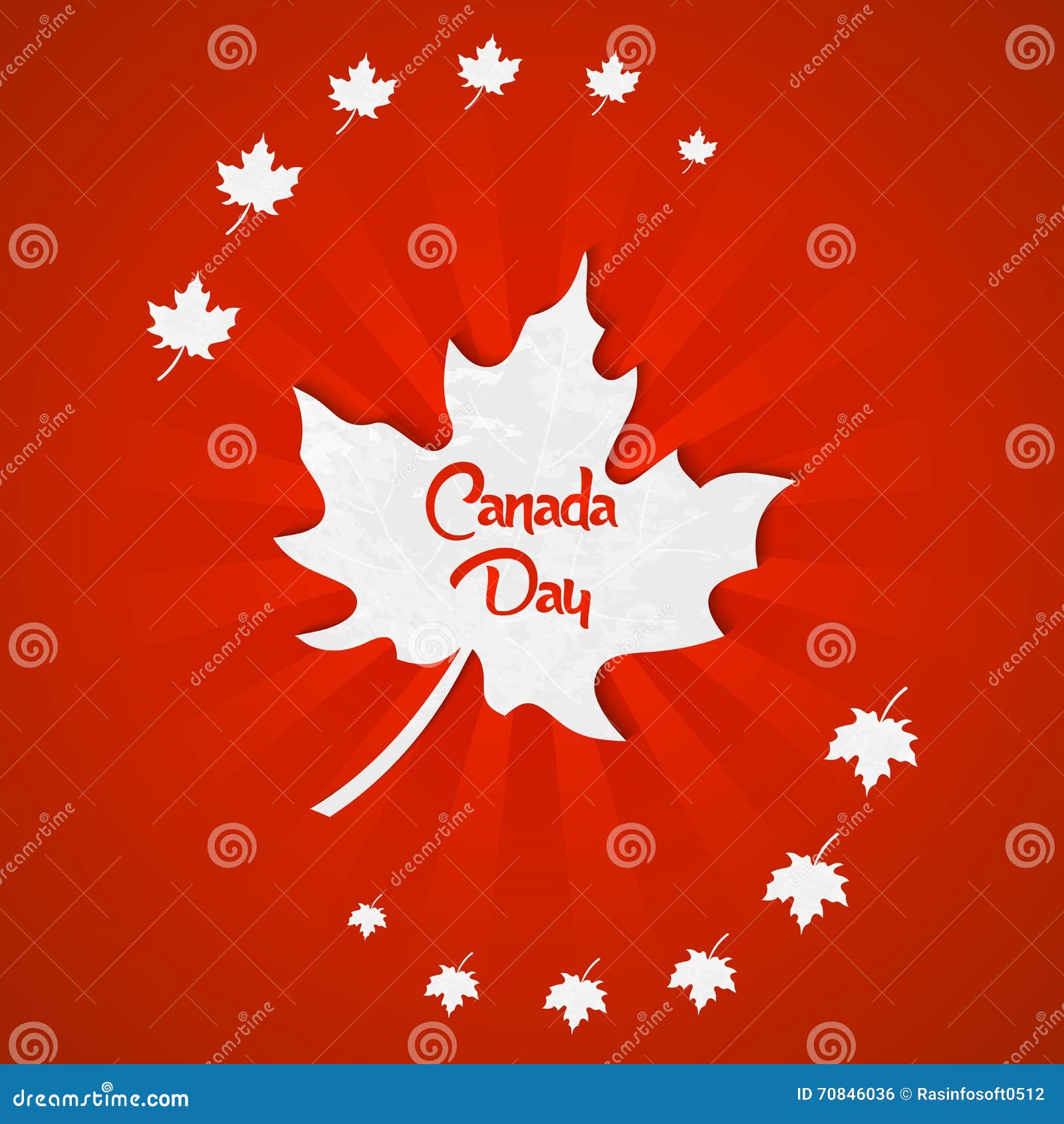 Happy Canada Day stock illustration. Illustration of creative - 70846036