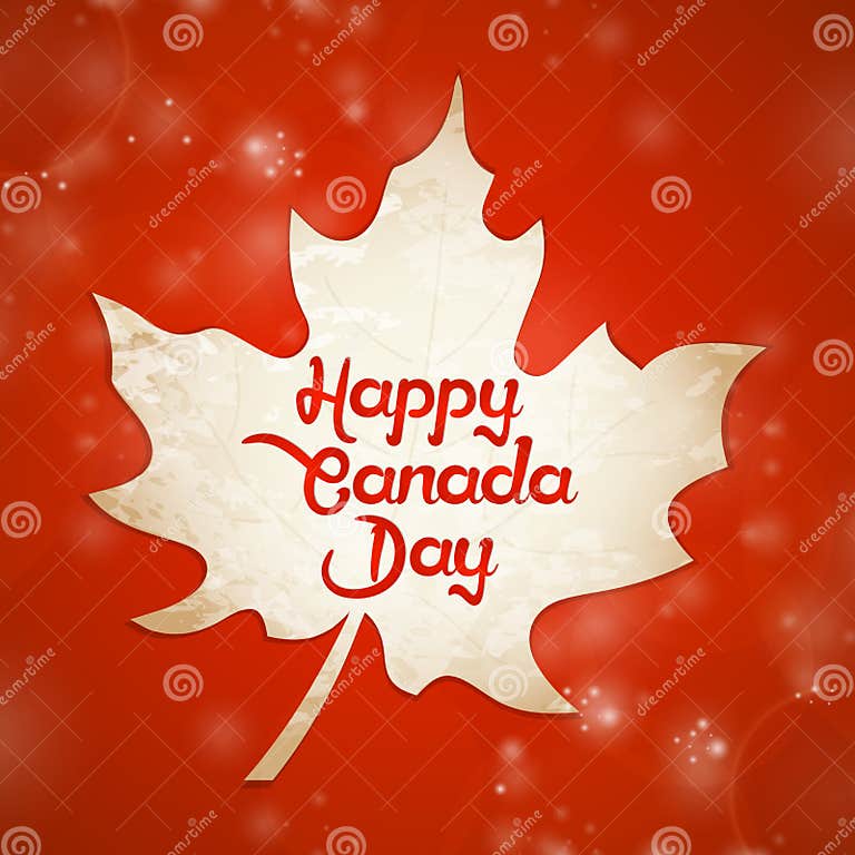 Happy Canada Day stock illustration. Illustration of creative - 70846181