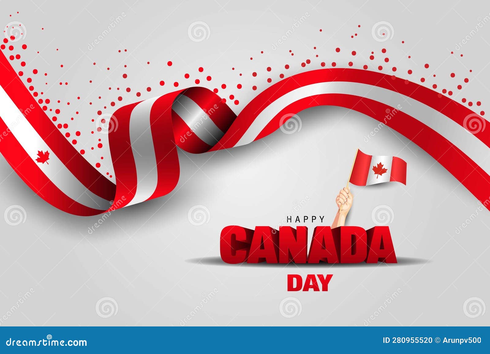 Happy Canada Day Greetings. Vector Illustration Design Stock Vector ...