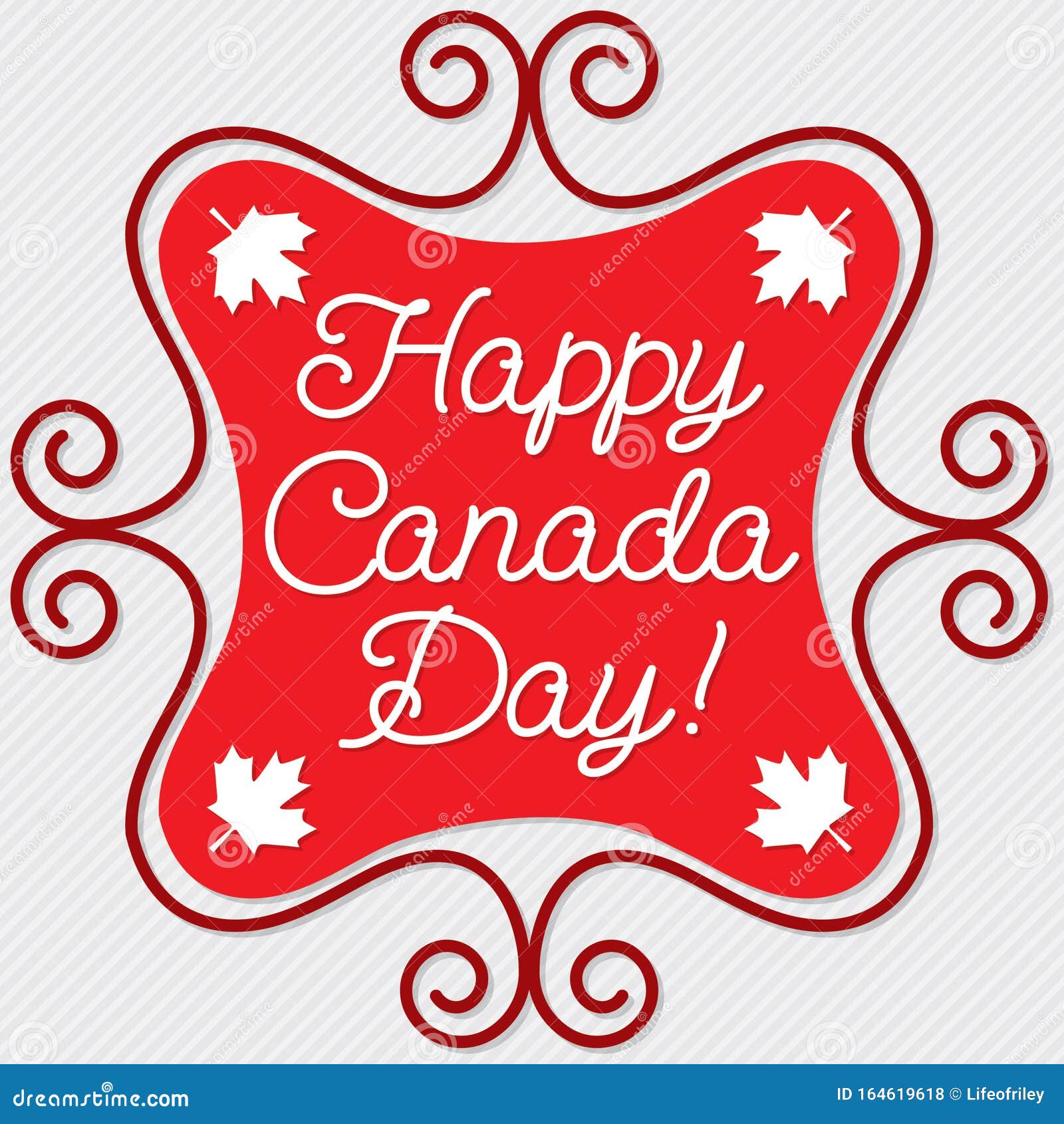 Happy Canada Day Maple Leaf-kaart Vector Illustratie - Illustration of ...