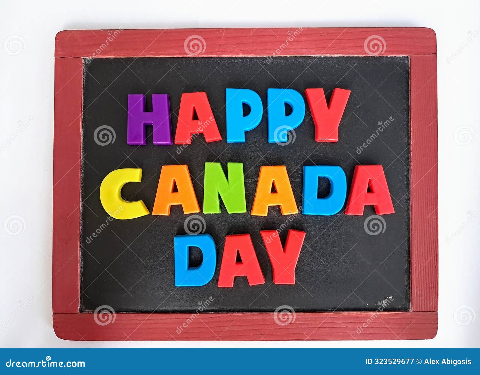 Happy Canada Day Sign On A Red Background Royalty-Free Stock Photo ...