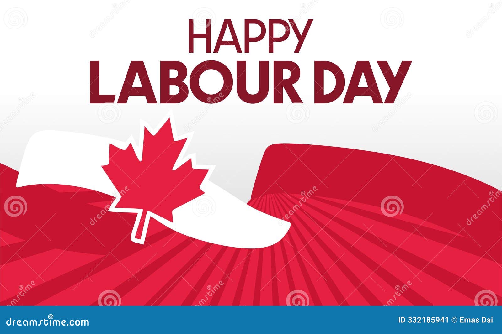 Happy Canada Labour Day To All Canadian Workers Stock Illustration ...