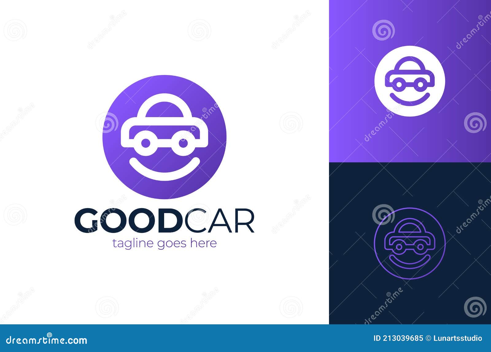 Happy Car Logo Design. Smile Car Vector Logo Design Template. Car Face ...