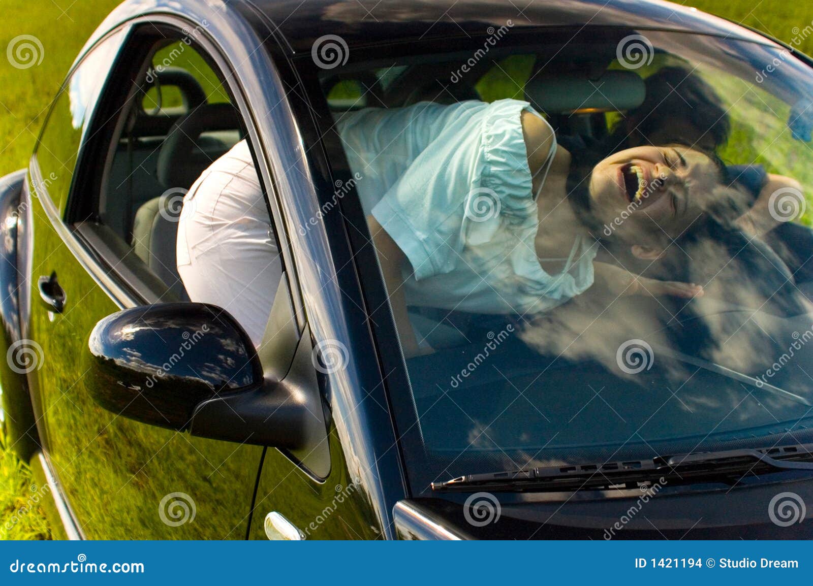 Happy Car Ride stock photo. Image of impish, playful, jolly - 1421194