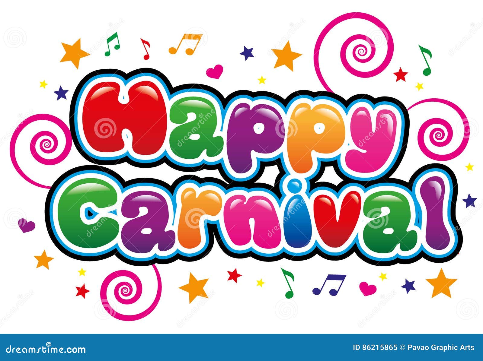 Happy Carnival stock vector. Illustration of background - 86215865