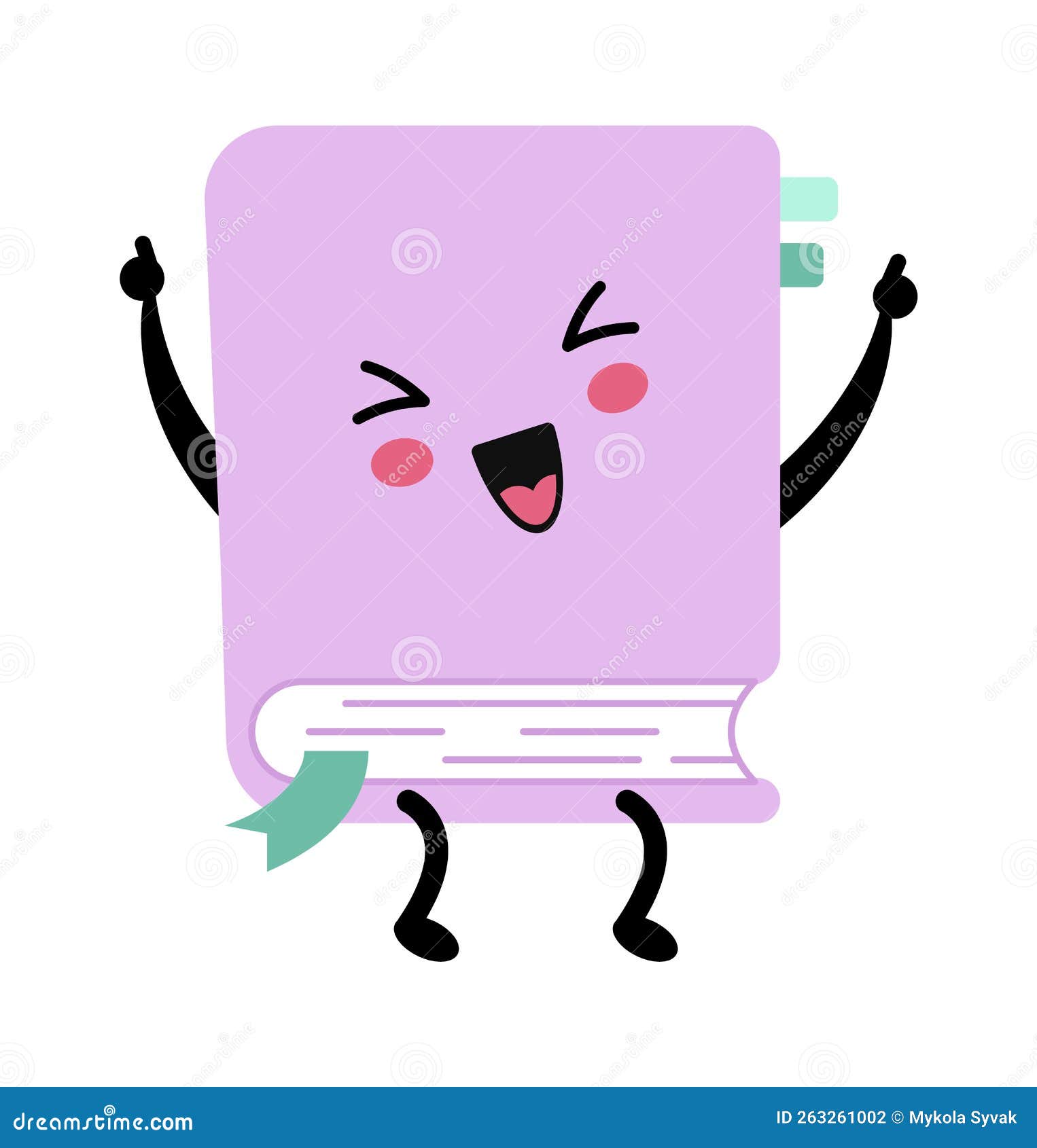 Happy Cartoon Book. Education Icon Stock Vector - Illustration of ...