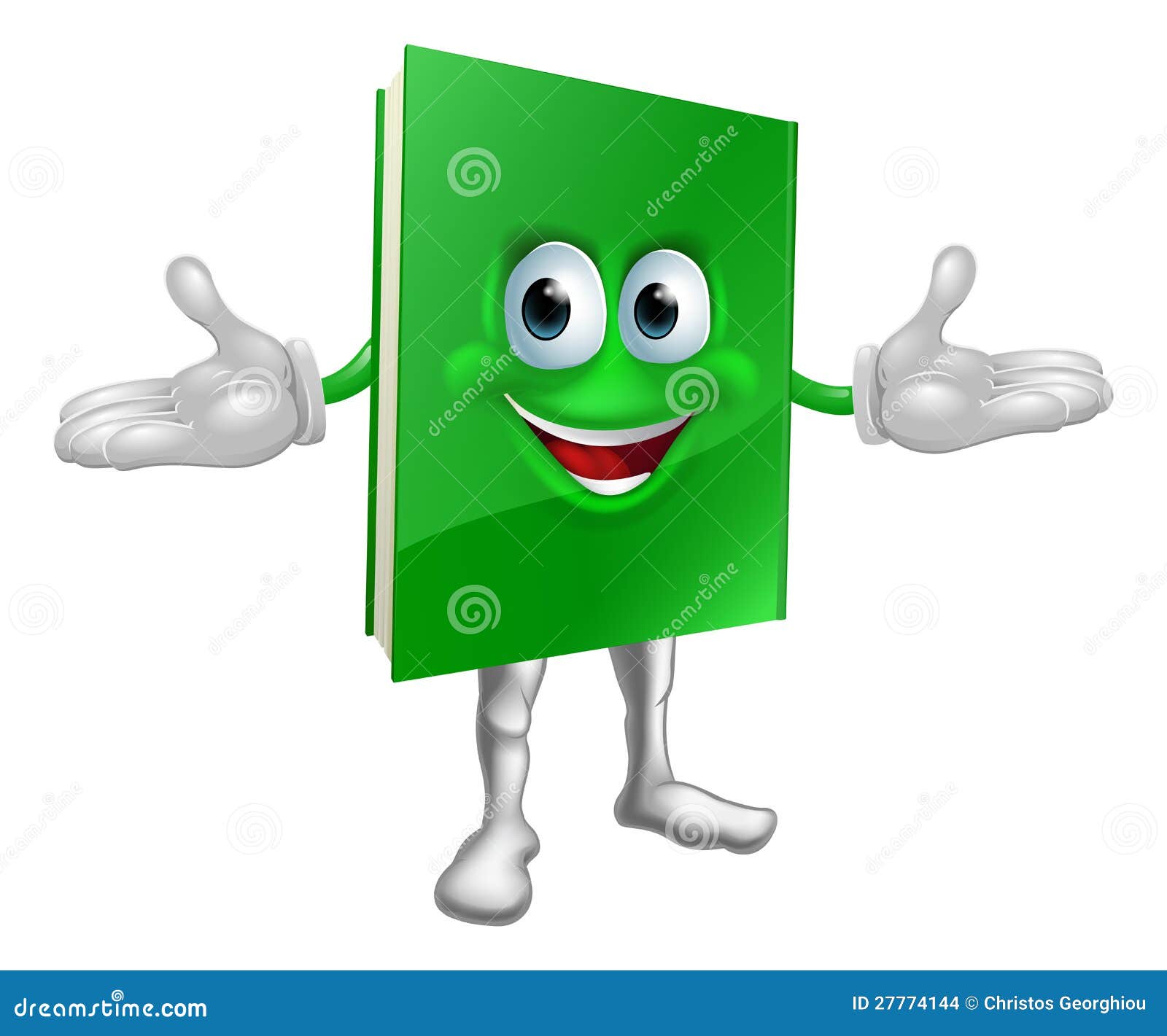 Happy cartoon book man stock vector. Illustration of cool - 27774144