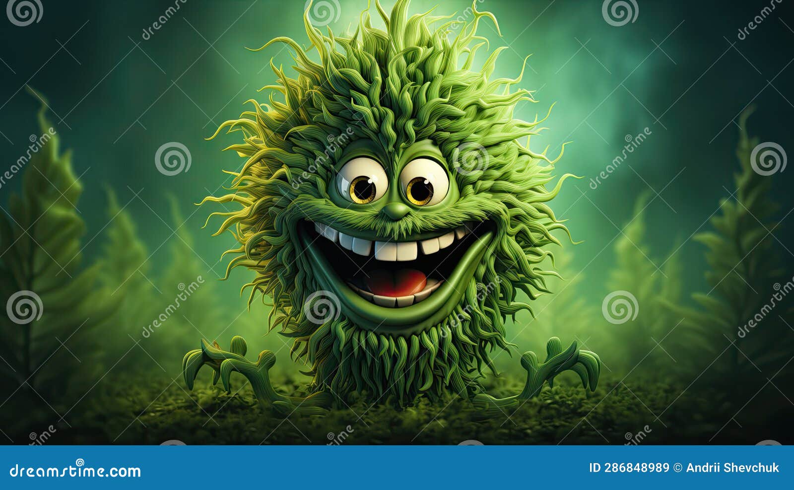 Happy Cartoon Cannabis Character Illustration Stock Illustration ...
