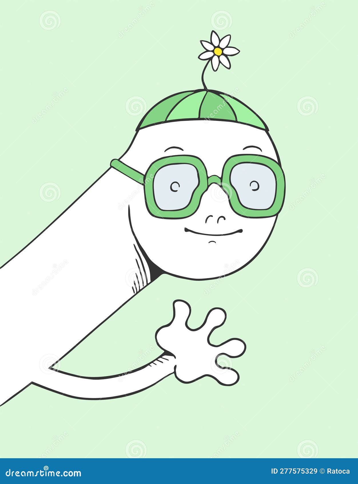 Happy Cartoon Character Draw Stock Vector - Illustration of character ...