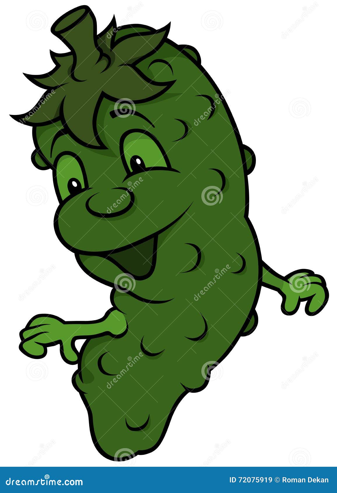 Cartoon Man With Cucumber Royalty-Free Stock Photography ...