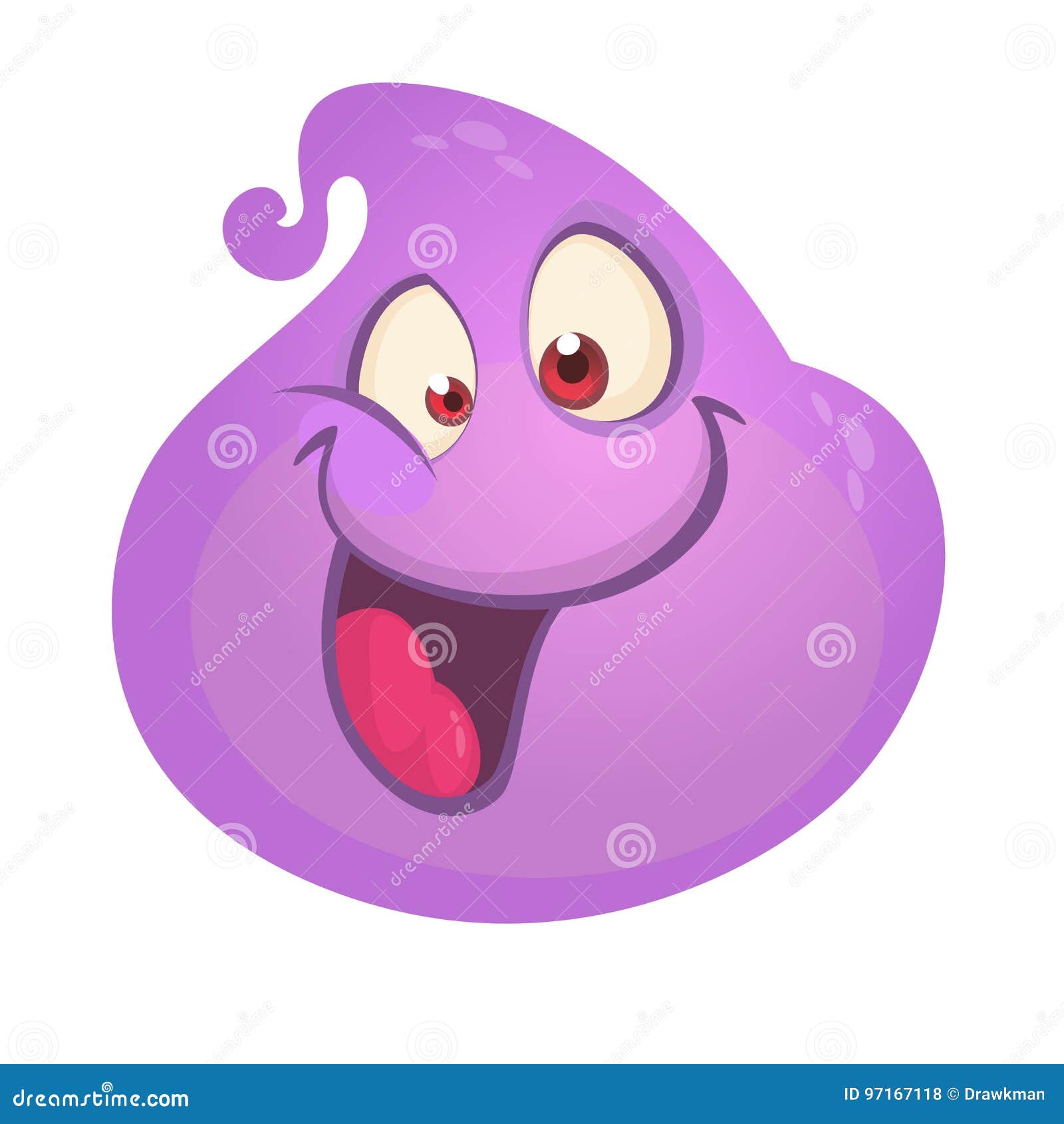 Happy Cartoon Ghost Avatar. Vector Illustration. Stock Vector ...