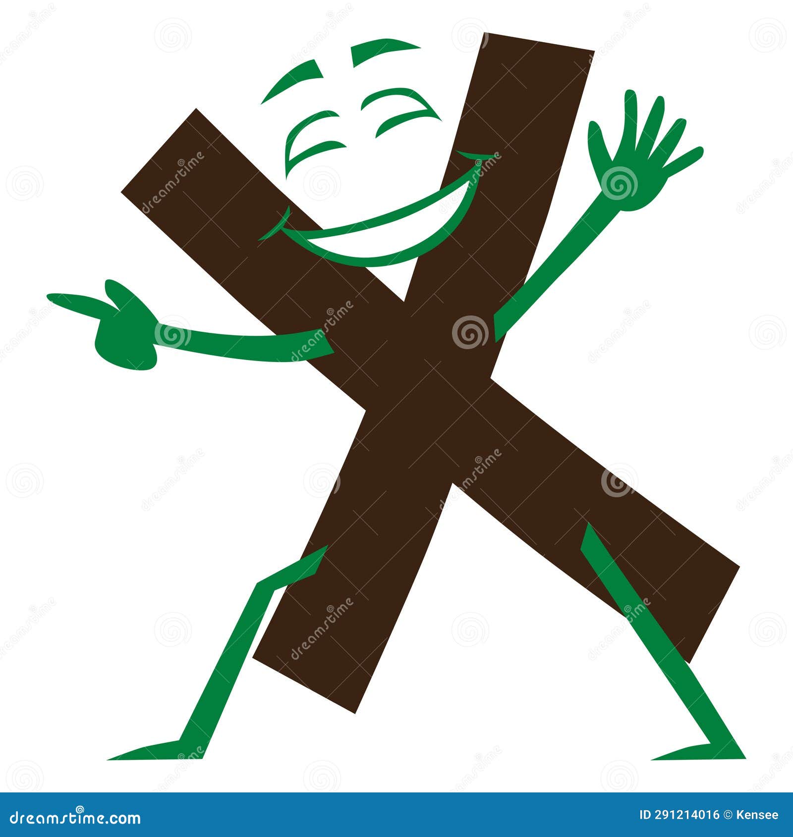 Happy Cartoon Letter X stock vector. Illustration of wing - 291214016