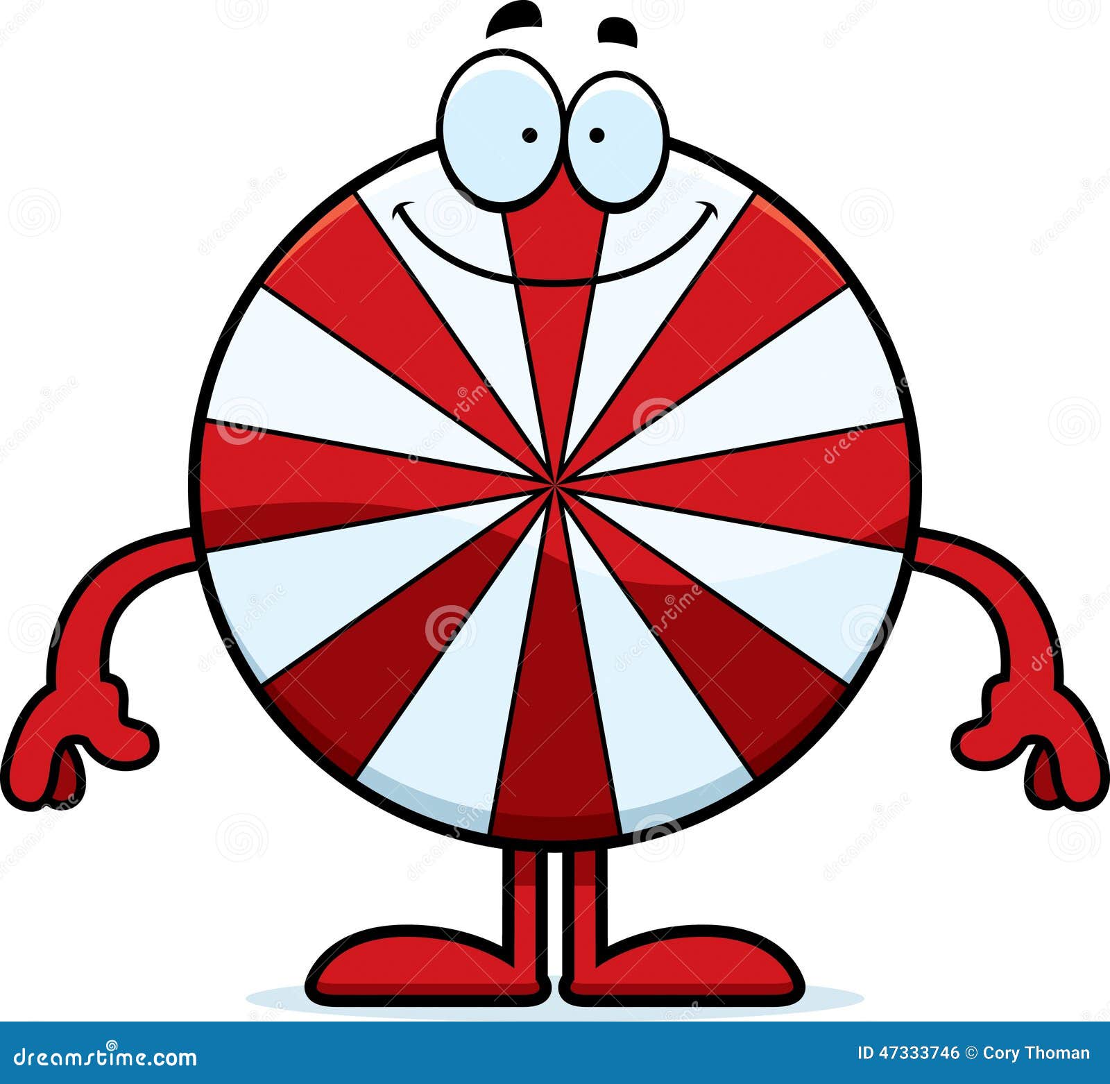 Happy Cartoon Peppermint stock vector. Illustration of mint - 47333746