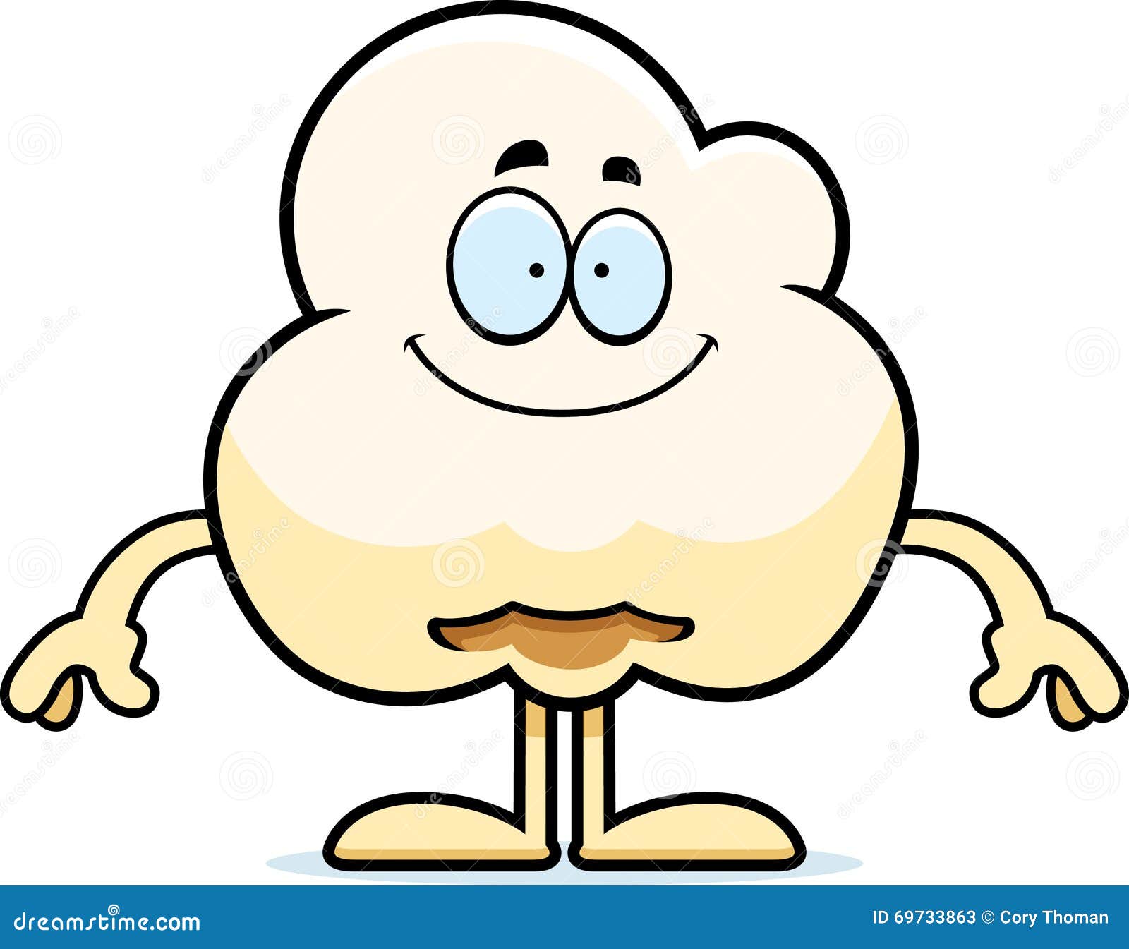 Single Popcorn Kernel Clipart