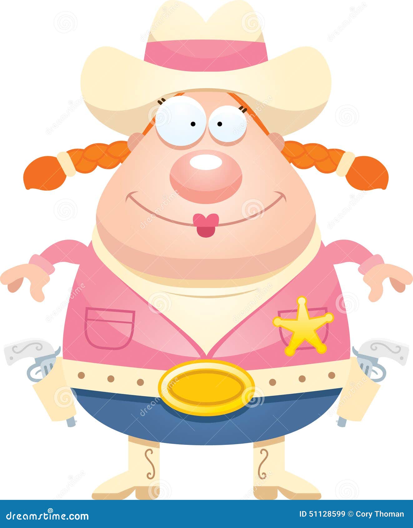 Happy Cartoon Sheriff stock vector. Illustration of cartoon - 51128599