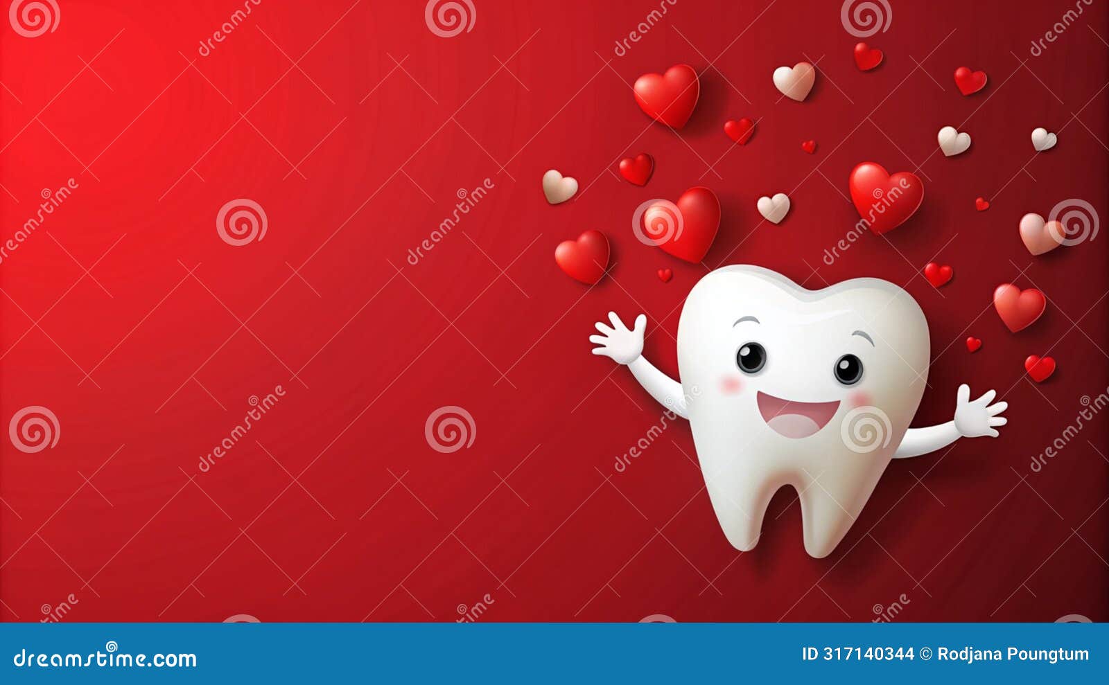 A Happy Cartoon with Smiling Teeth Stock Illustration - Illustration of ...