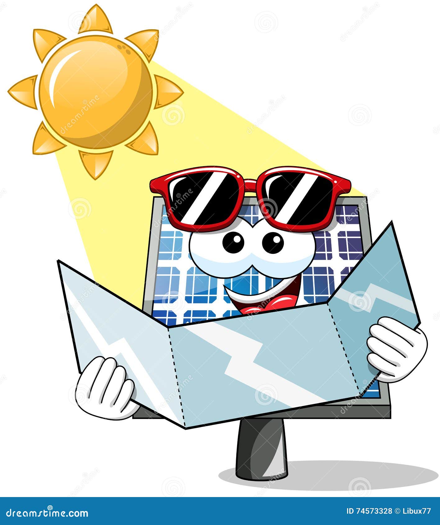 Cartoon Solar System Scheme. Planets In Planetary Orbits Around Sun ...