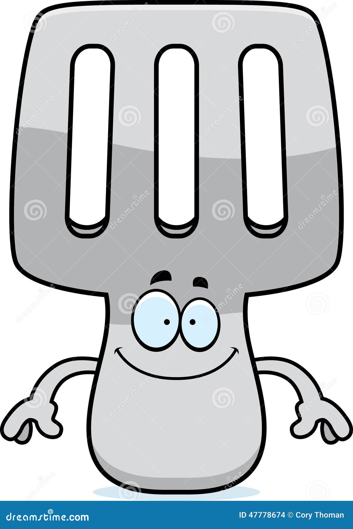 Happy Cartoon Spatula stock vector. Illustration of kitchen - 47778674