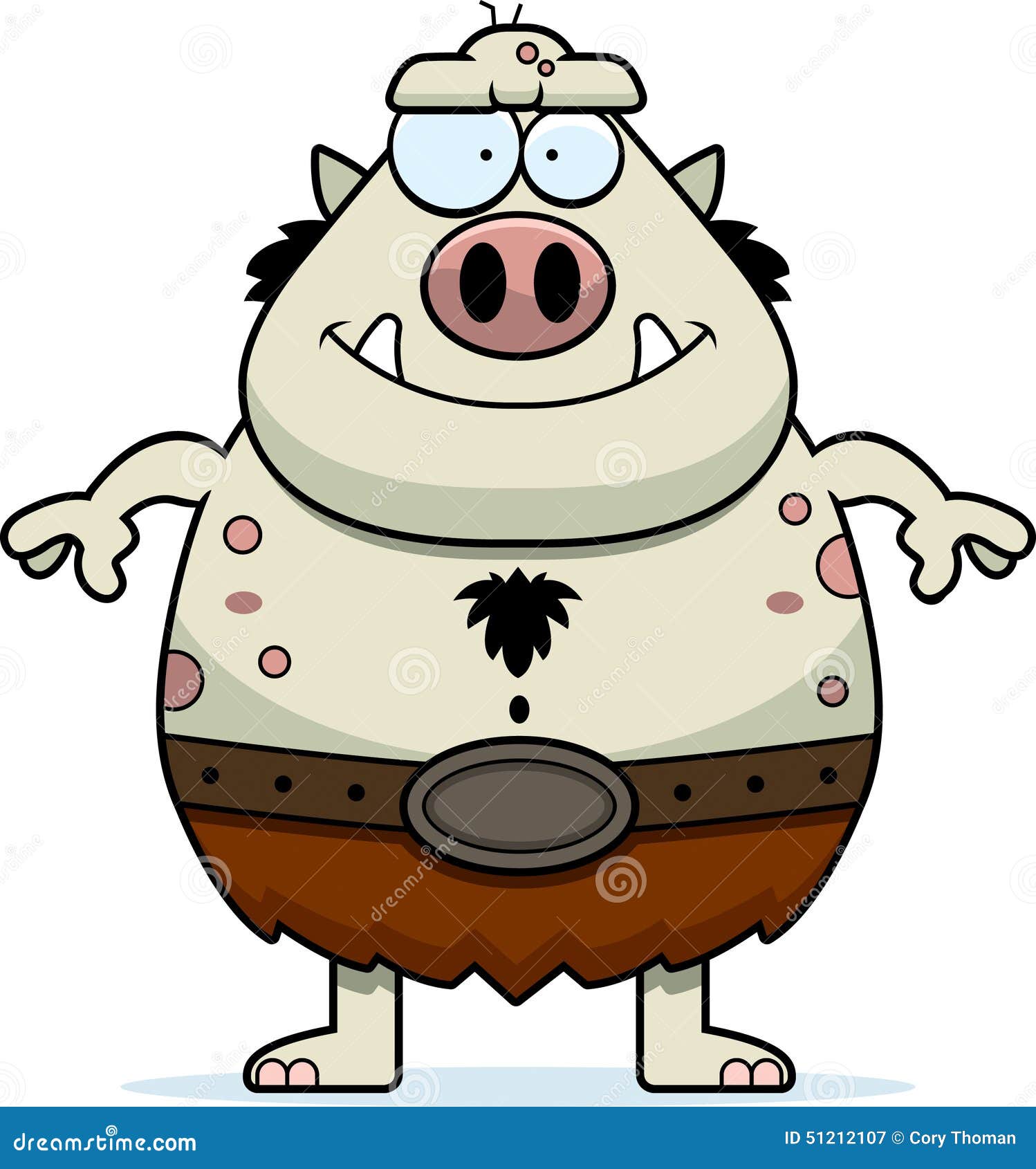 Happy Cartoon Troll stock vector. Illustration of troll - 51212107