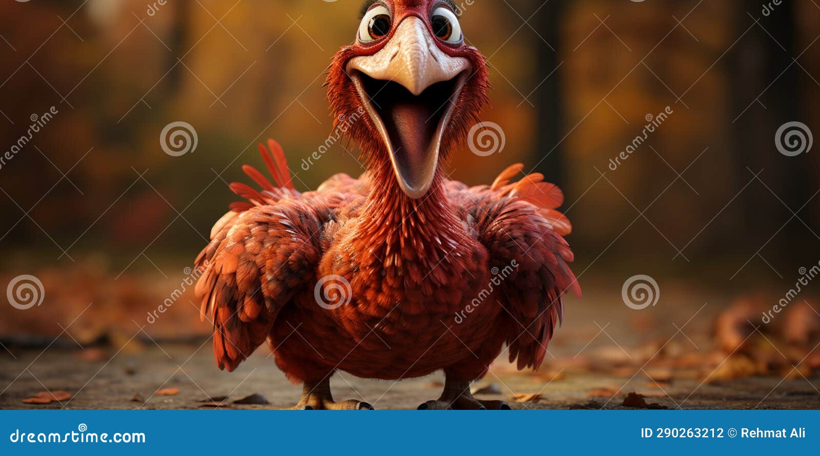 Happy Cartoon Turkey Holding Axe Stock Photo - Image of cute, mascot ...