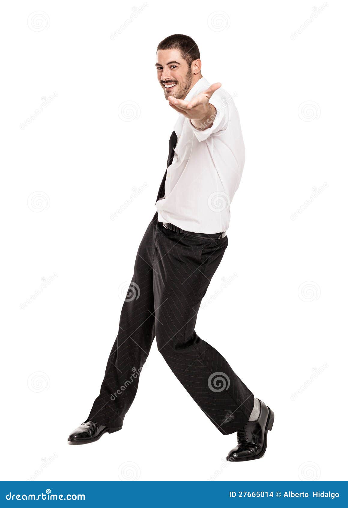 Happy Casual Business Man Dancing Stock Photo - Image of occupation ...