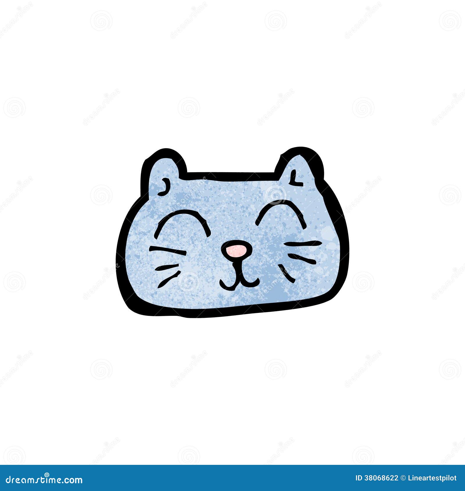 Happy Cat Face Cartoon Stock Photography - Image: 38068622