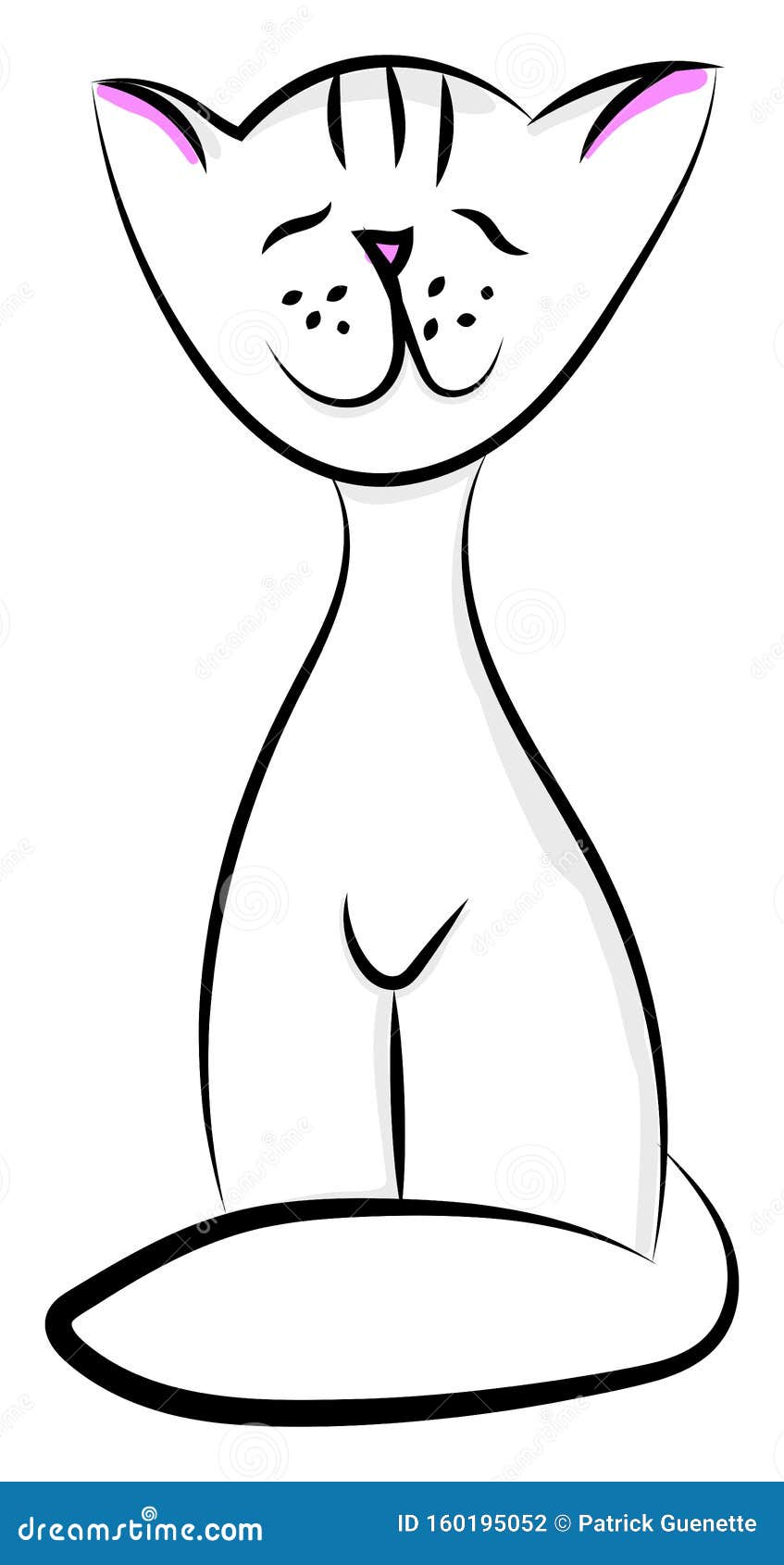 Happy Cat, Illustration, Vector Stock Vector - Illustration of abstract ...