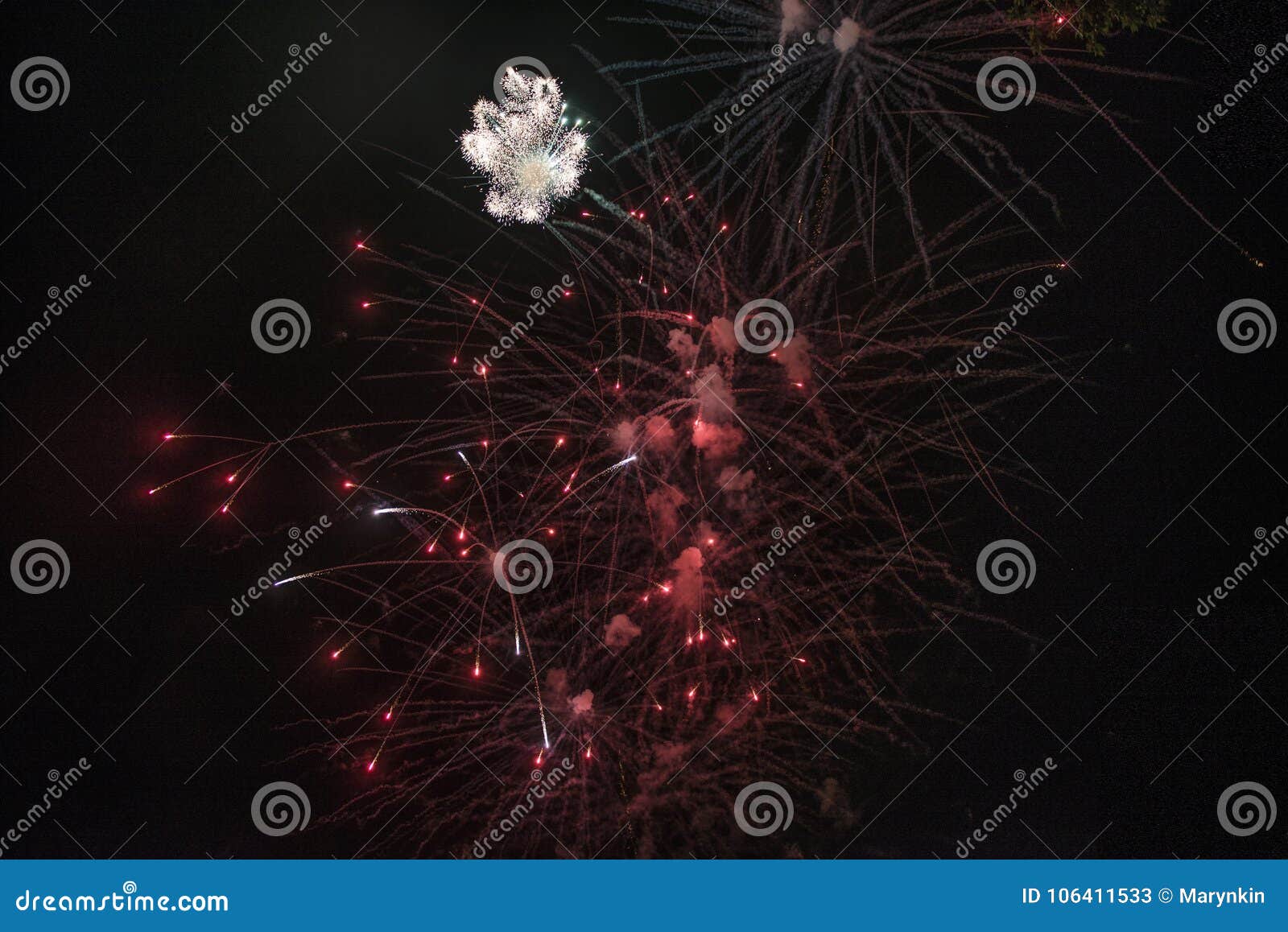 Happy celebration Firework stock image. Image of explosion - 106411533