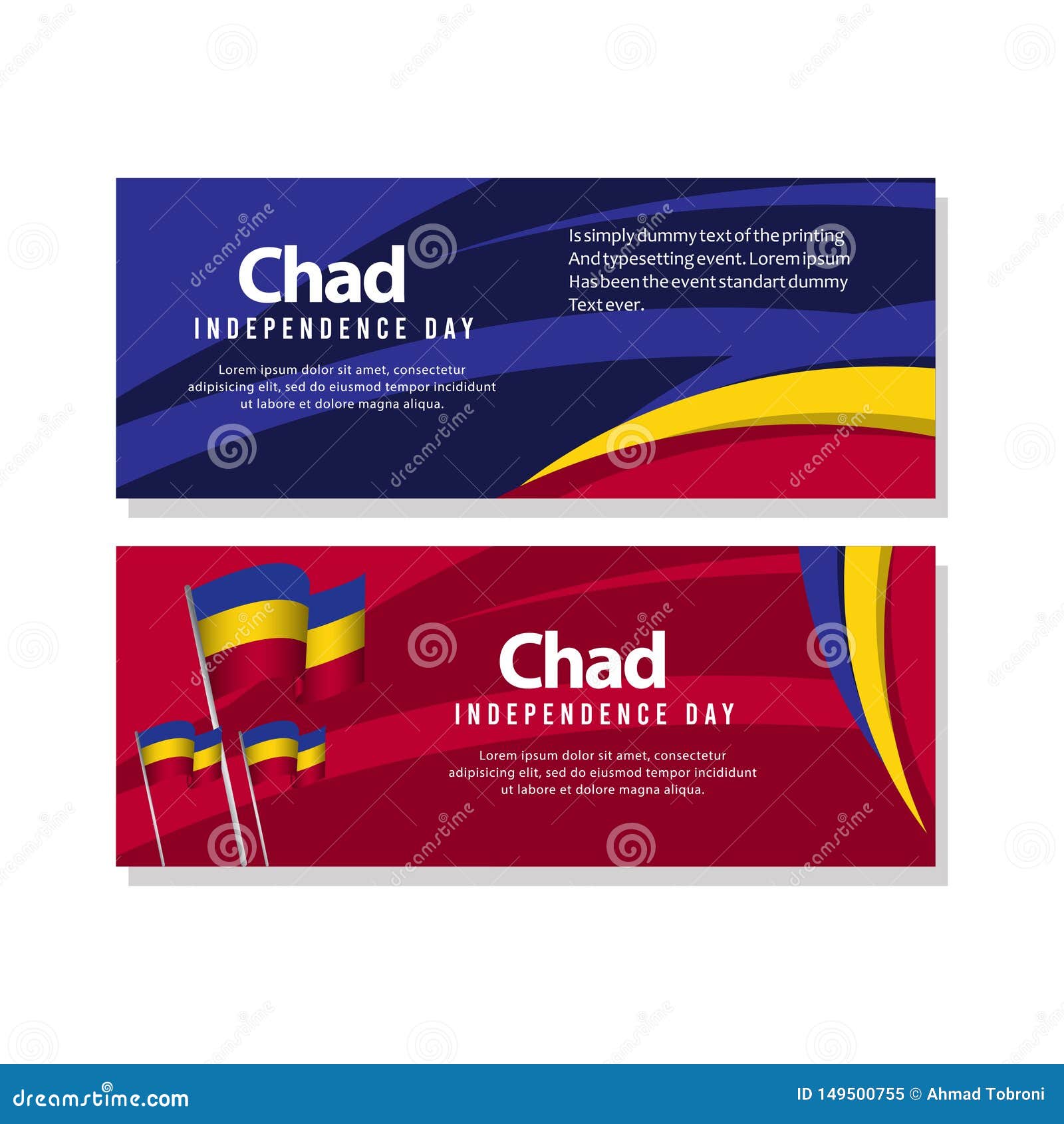 Happy Chad Independence Day Celebration Poster Vector Template Design ...