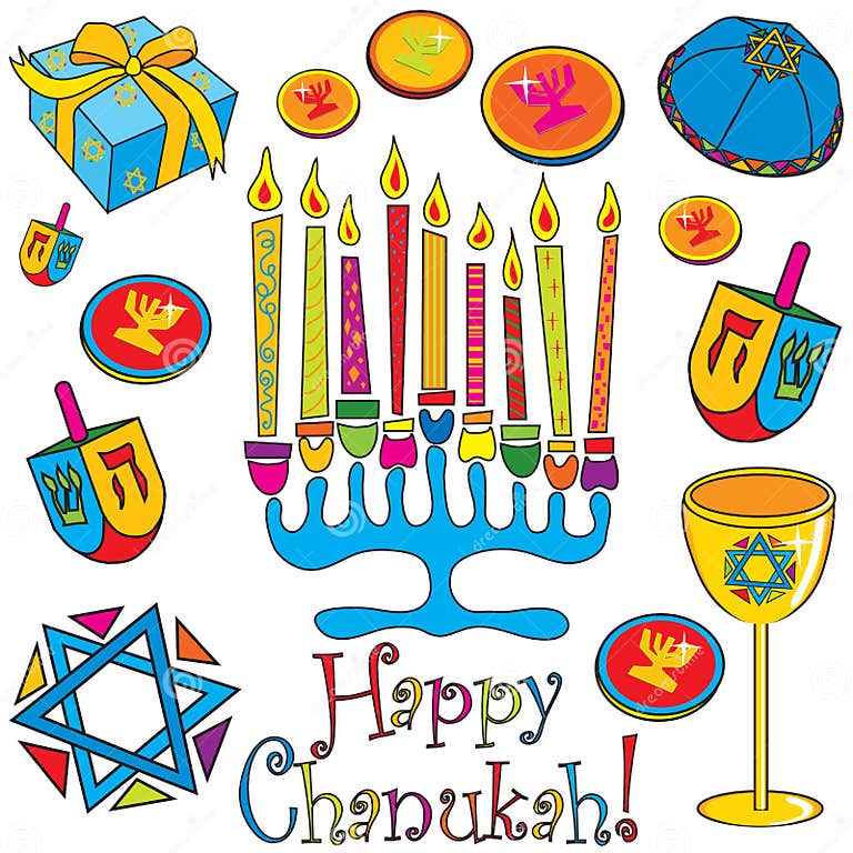 Happy Chanukah! stock vector. Illustration of colorful - 11366074