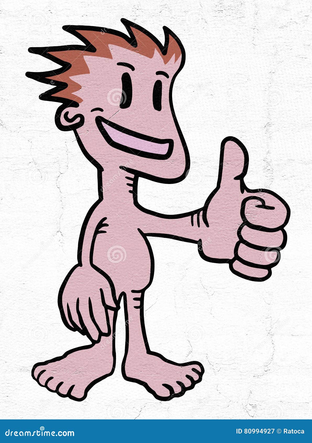 Happy character stock illustration. Illustration of person - 80994927