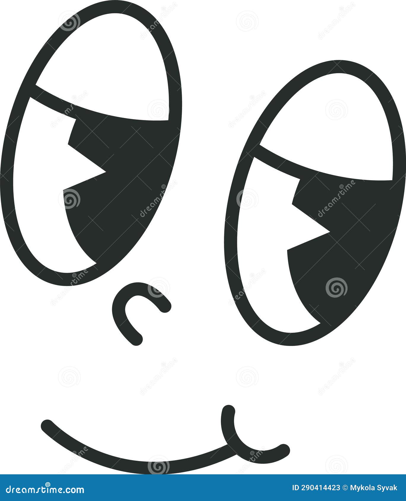 Happy Character s Face stock illustration. Illustration of concept ...