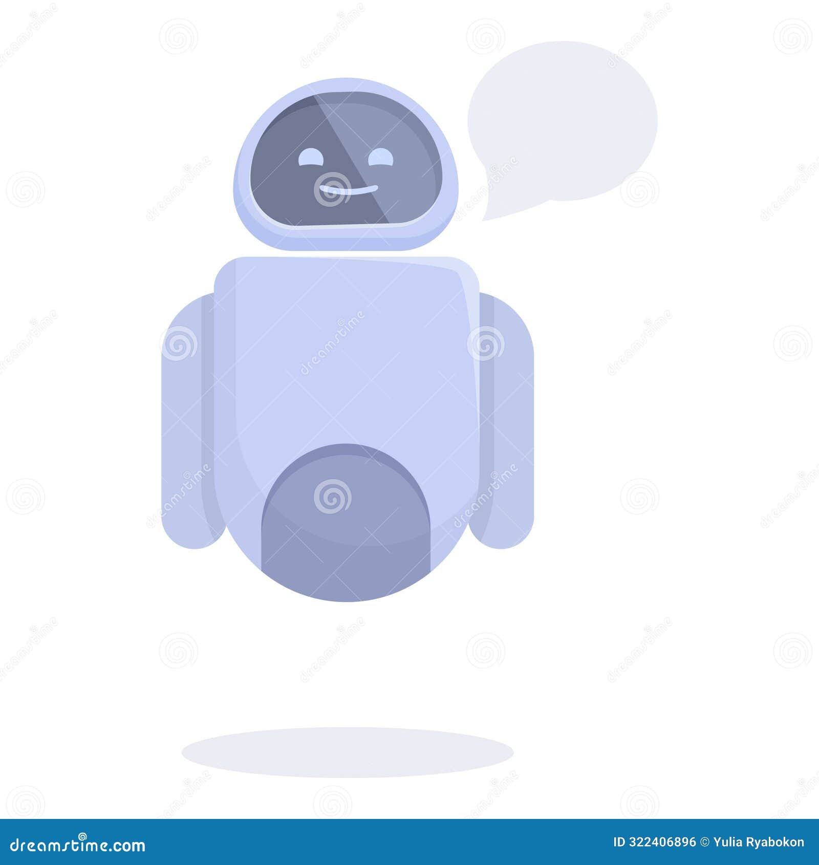 Happy Chatbot Speaking with Speech Bubble, Artificial Intelligence ...