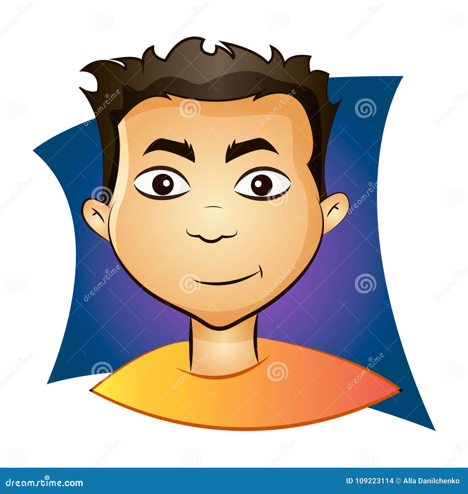 Happy Cheerful Boy Laughing. Vector Illustration of a Little Kid Face ... Happy Cheerful Boy Laughing. Vector Illustration of a Little Kid Face ...