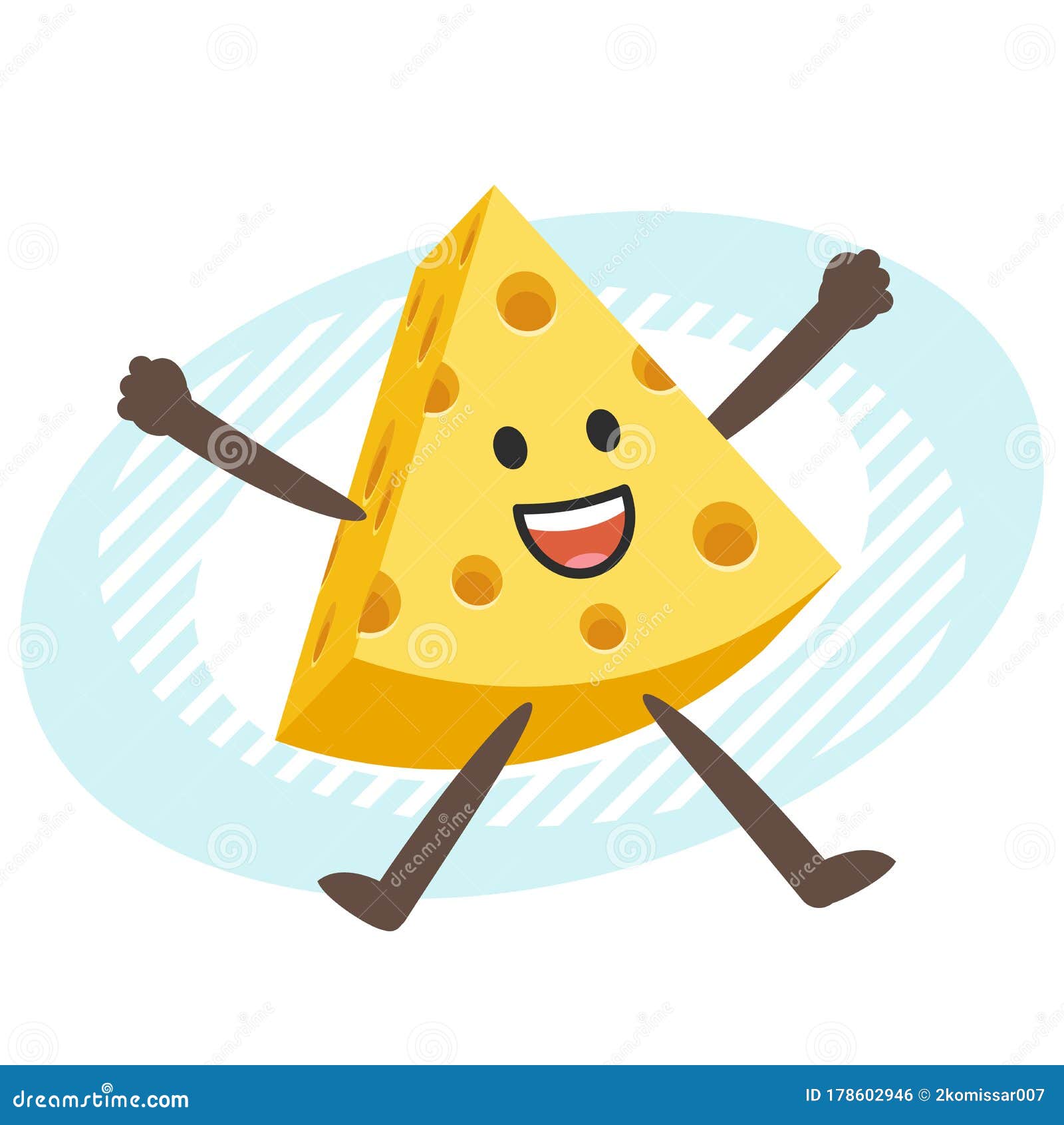 Happy Cheese Character Jumping Stock Vector - Illustration of agreement ...