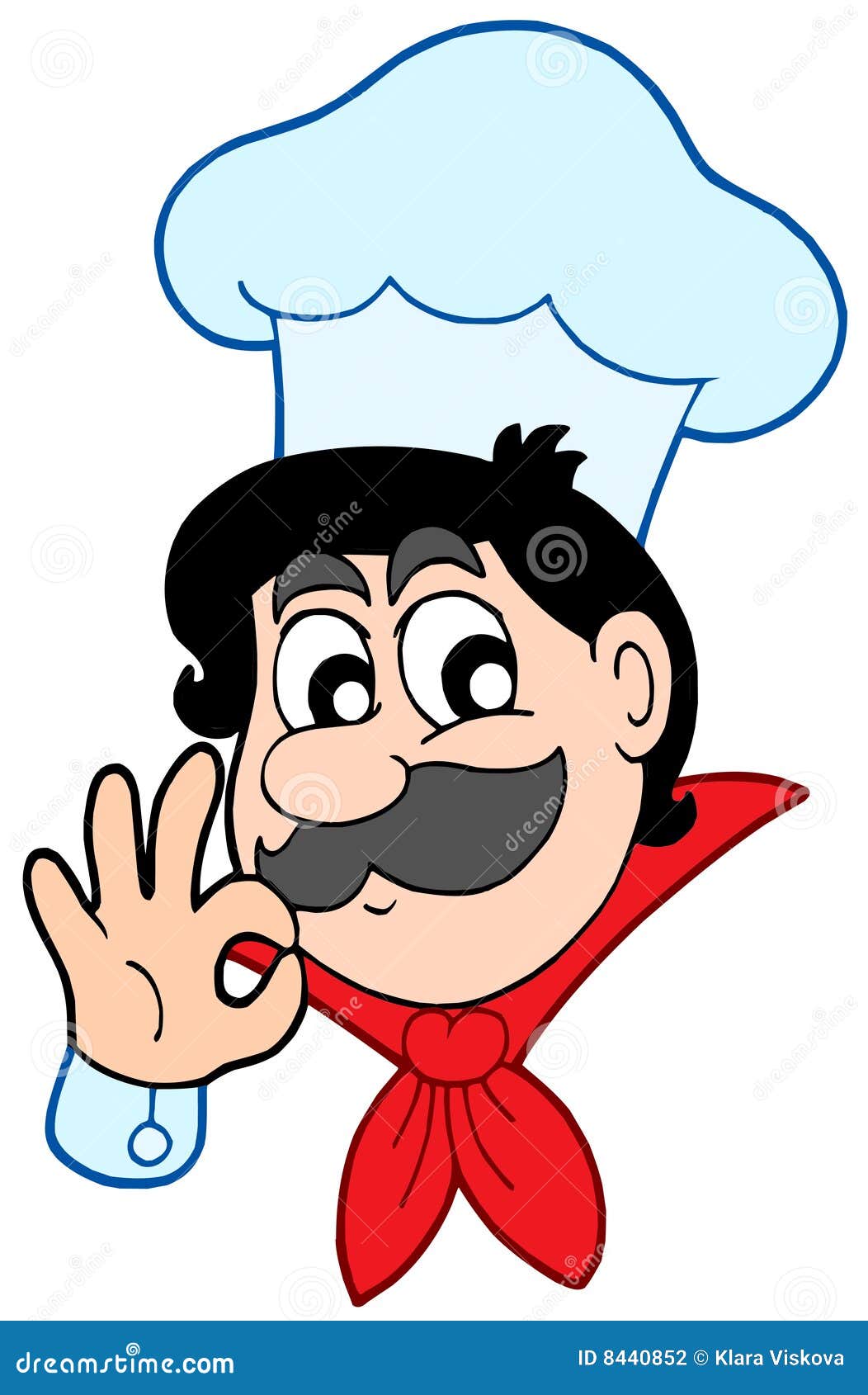 Happy chef stock vector. Illustration of friendly, design - 8440852