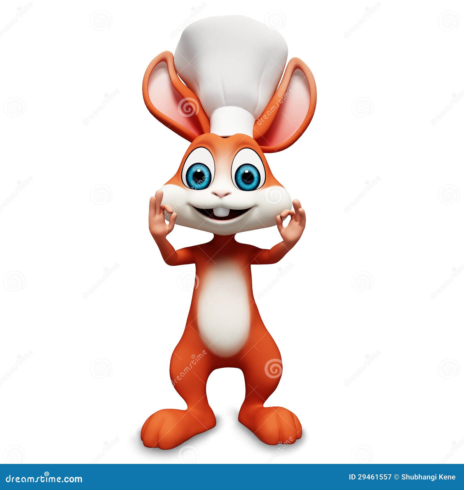 Happy chef bunny stock illustration. Illustration of design - 29461557