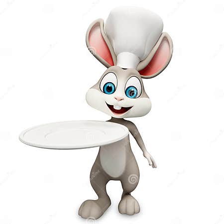 Happy chef Bunny stock illustration. Illustration of rabbit - 36188272