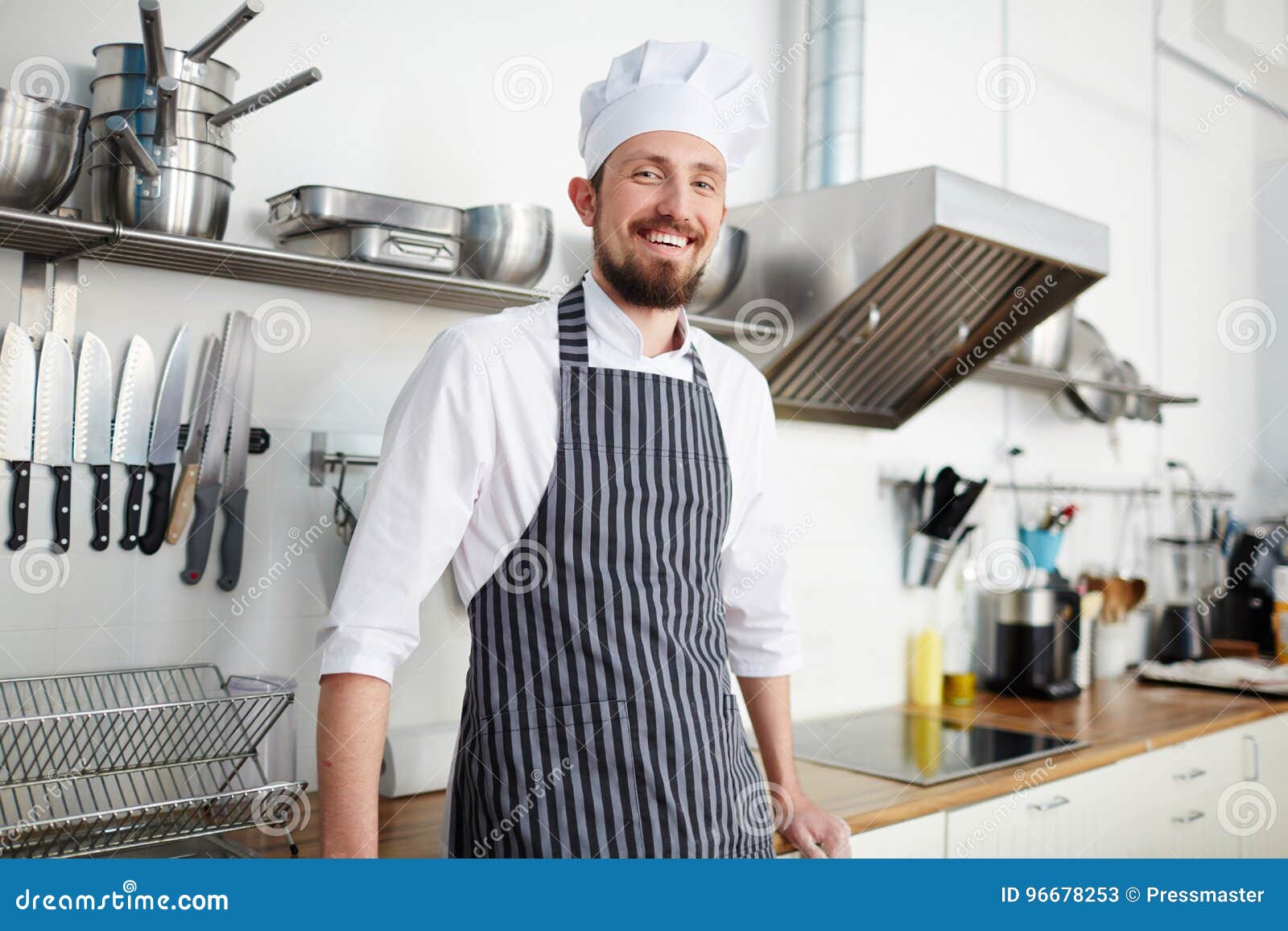 Happy chef stock image. Image of catering, master, selfemployed - 96678253