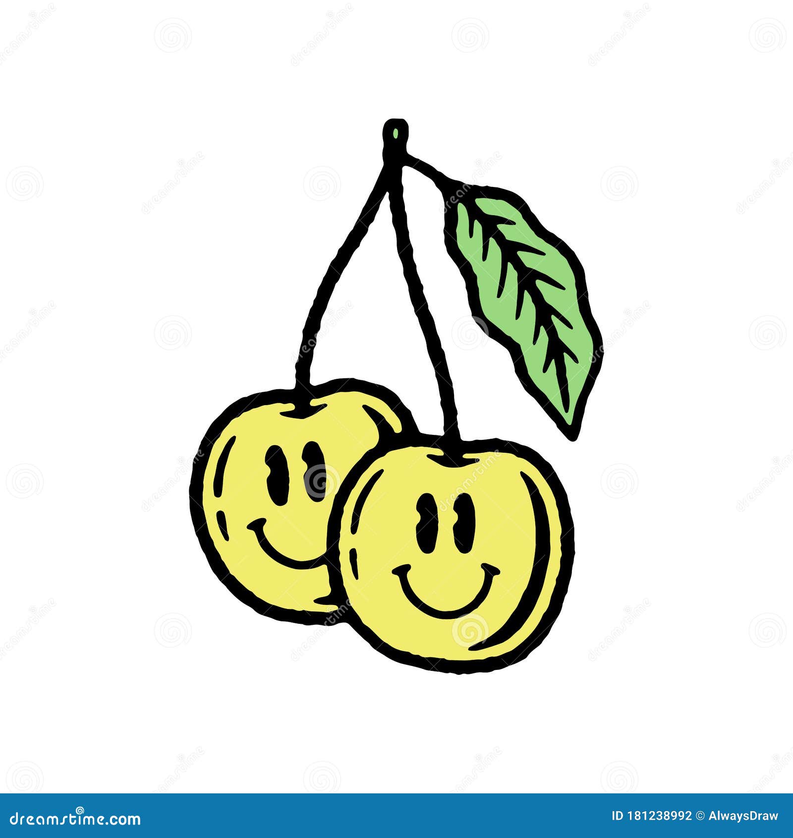 HAPPY CHERRY ICON COLOR WHITE Stock Vector - Illustration of exotic ...