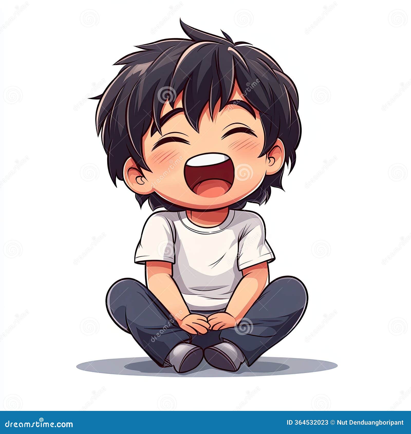 Happy Chibi Mother Chef Baking In Pixel Art Style Royalty-Free Cartoon ...