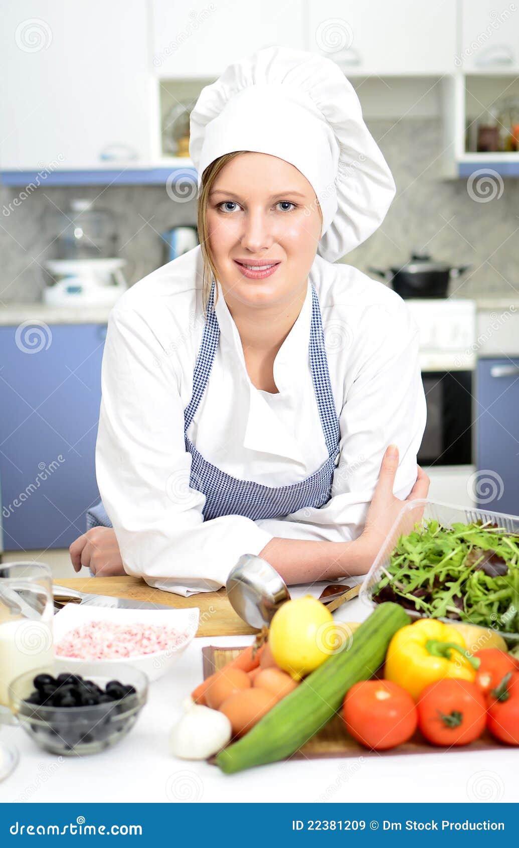 Happy chief cook stock image. Image of cooking, cheerful - 22381209