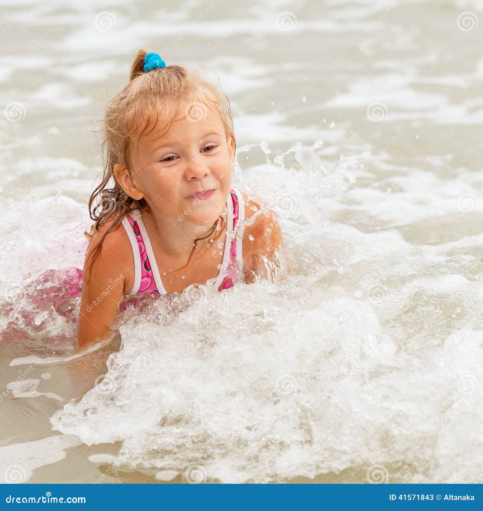 Happy child on the beach stock image. Image of joyful - 41571843