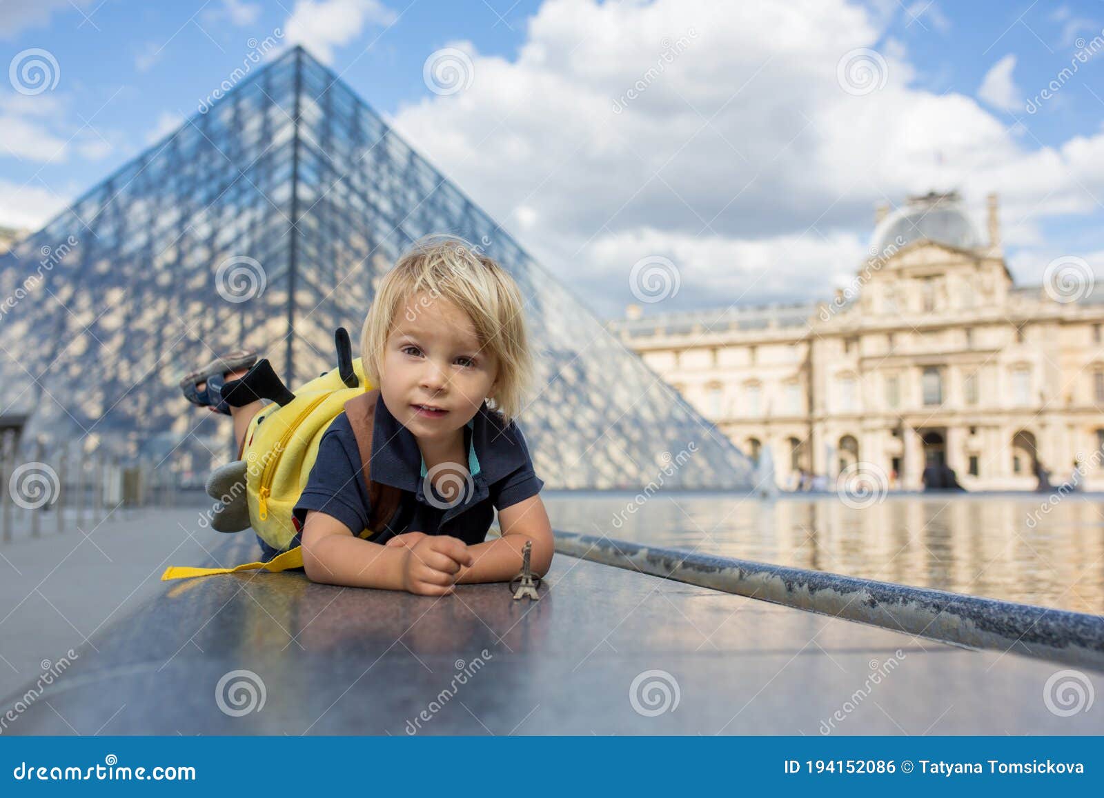 Happy Child, Boy, Visiting Paris during the Summer Editorial Photo ...