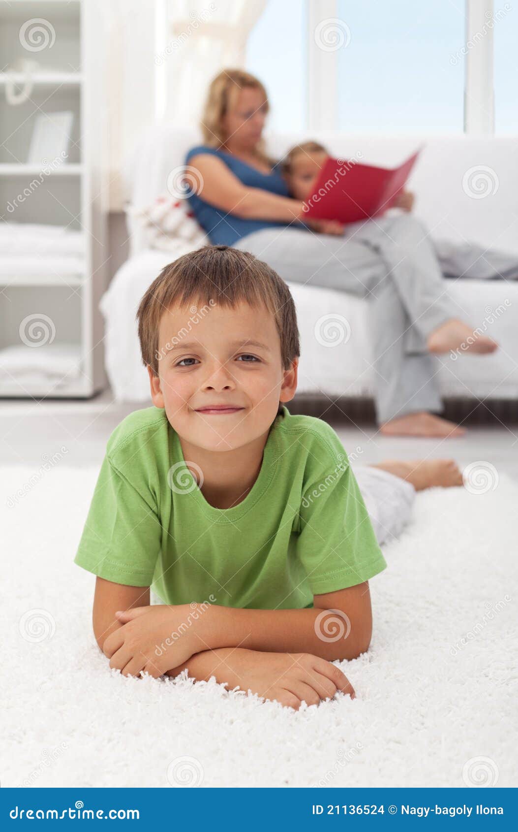 Happy child at home stock photo. Image of people, cute - 21136524