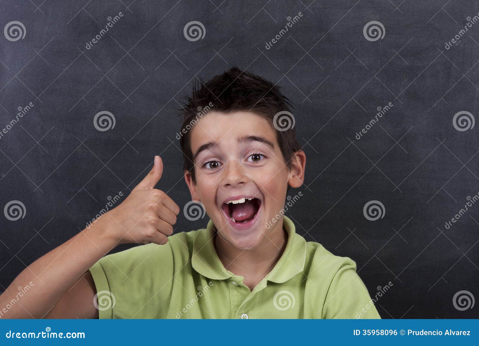 Happy child at school stock photo. Image of happy, greeting - 35958096