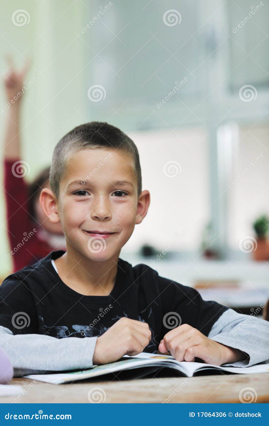 Happy Child in Schoold Have Fun and Learning Stock Photo - Image of ...